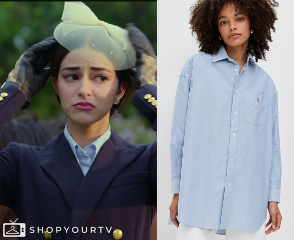 Call Me Bae: Season 1 Episode 1 Bae Chowdhary’s Light Blue Shirt | Shop ...