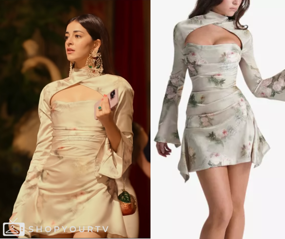 Call Me Bae: Season 1 Episode 1 Bae Chowdhary's Grey Silk Floral Cut ...