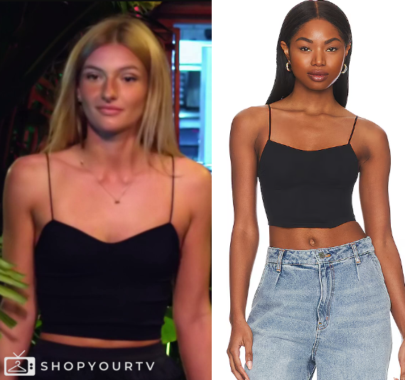 Below Deck: Season 12 Episode 1 Rainbeau's Black Crop TOp | Shop Your TV