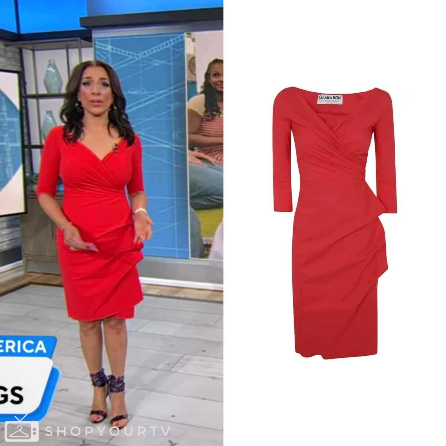 CBS Mornings: July 2025 Michelle’s Gathered Midi Dress | Shop Your TV