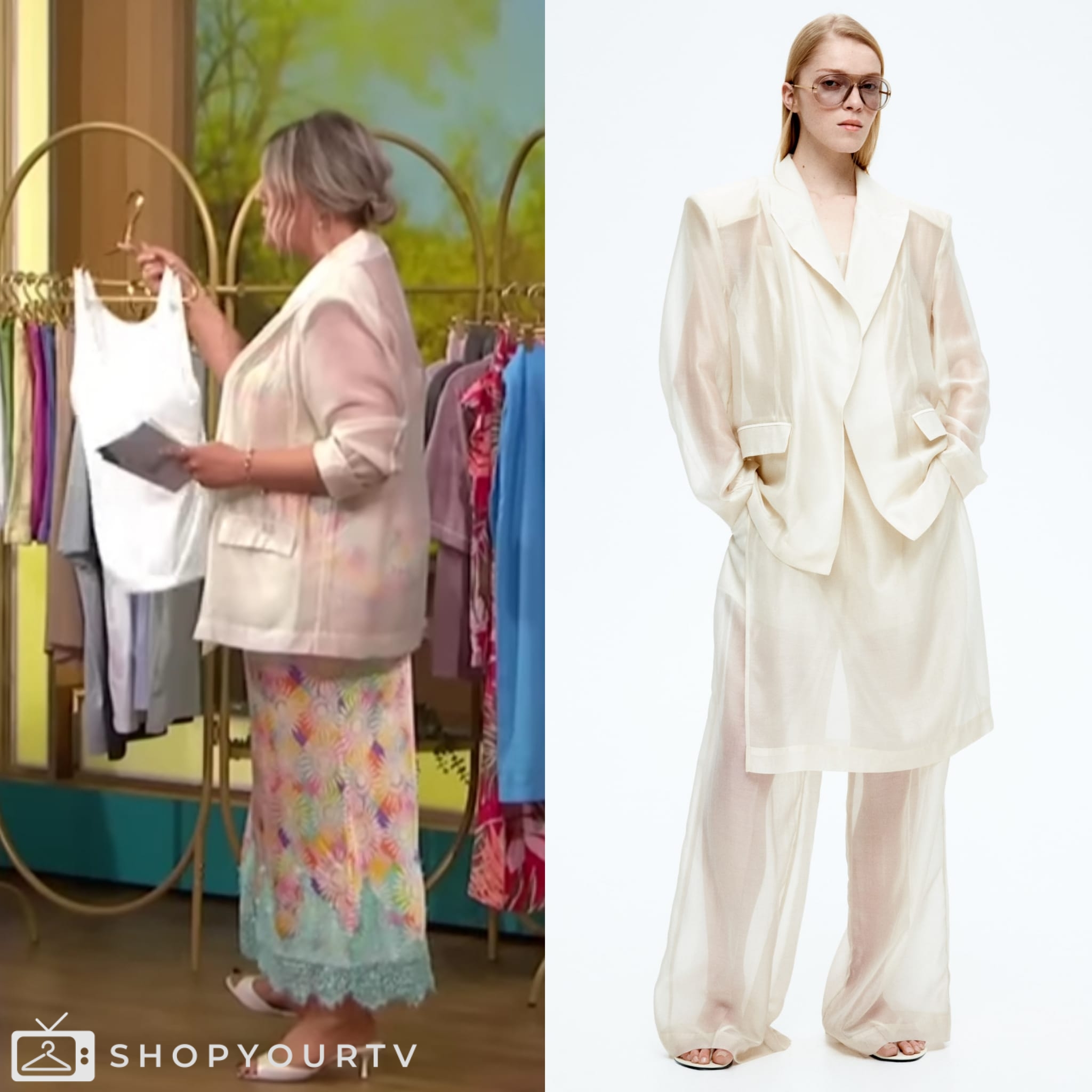 This Morning: June 2025 Laura's Sheer Blazer | Shop Your TV