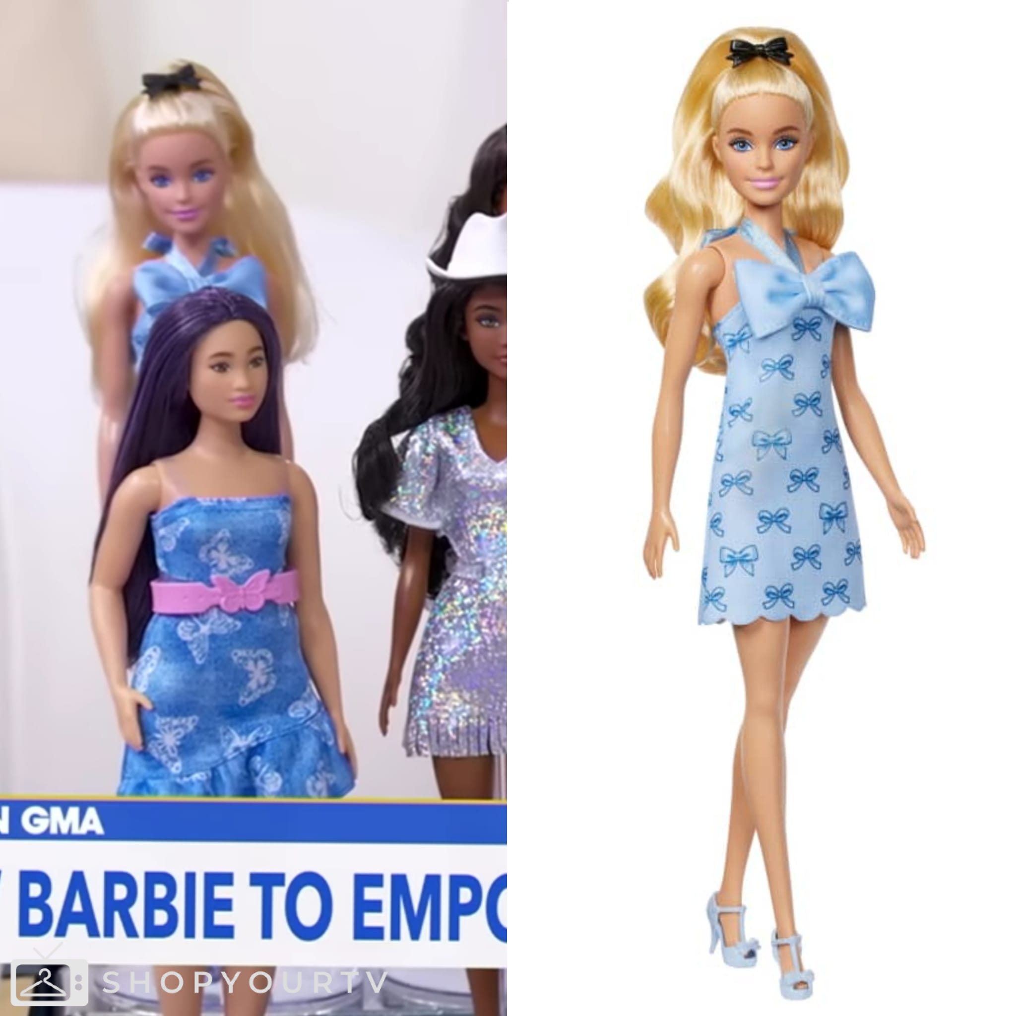 Good Morning America: July 2025 Doll in Blue Bow Halter Dress | Shop ...
