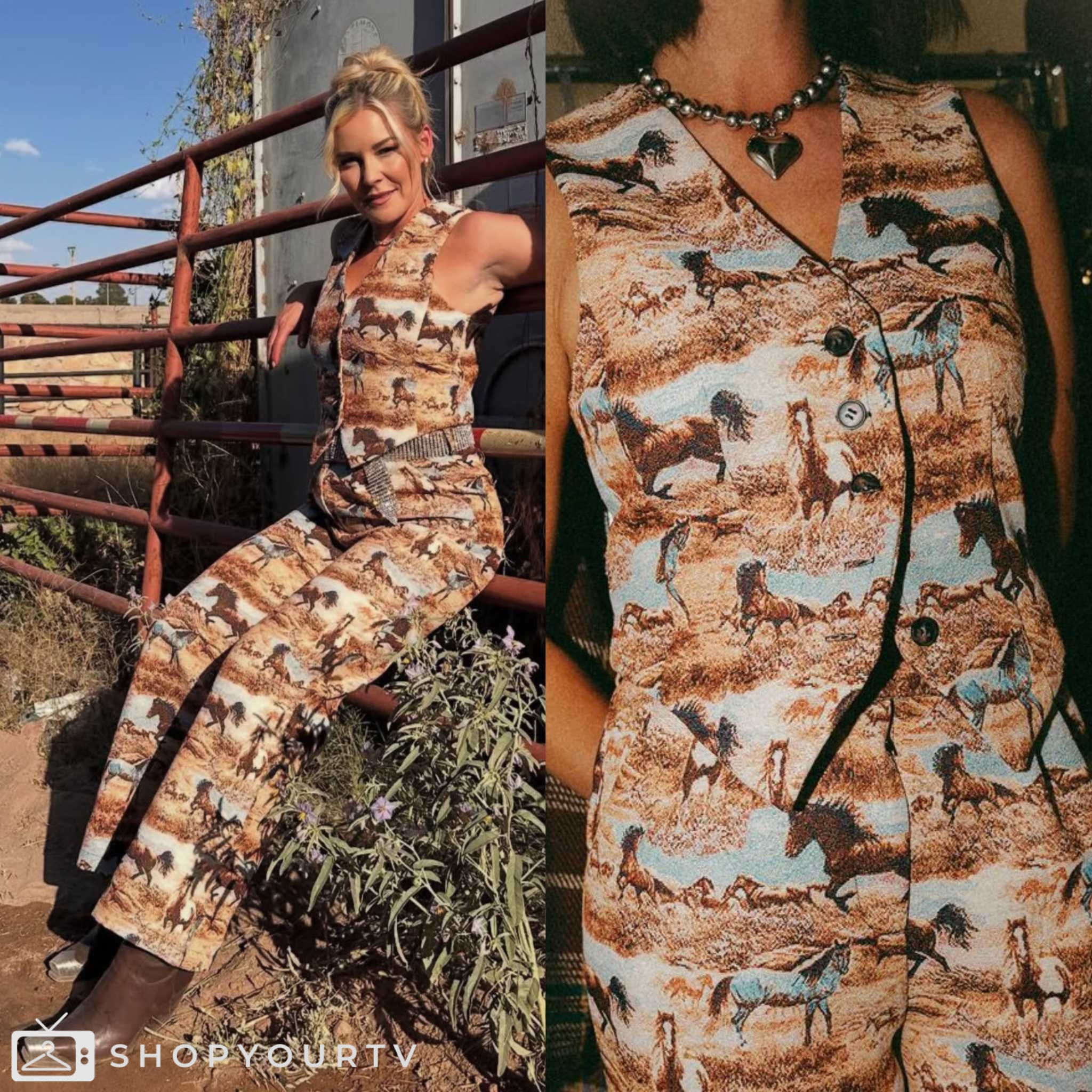 AEW Dynamite May 2025: Renee's Horse Print Vest | Shop Your TV