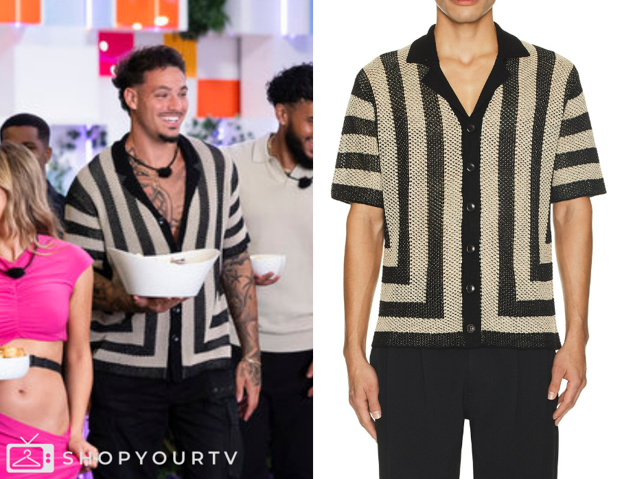 Love Island USA: Season 7 Episode 34 Pepe's Striped Shirt | Shop Your TV