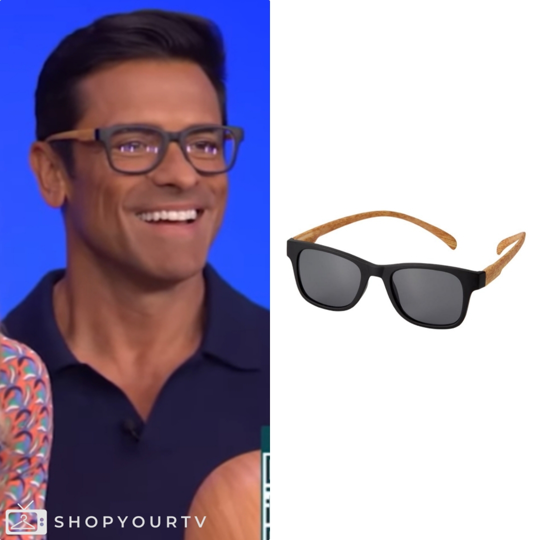 Live with Kelly and Mark: June 2025 Mark's Black and Brown Glasses ...