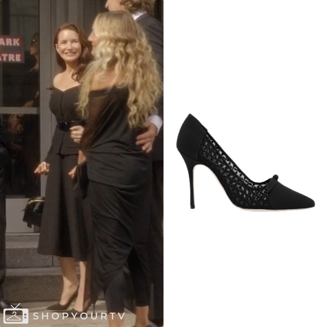 And Just Like That: Season 3 Episode 6 Charlotte’s Mesh and Bow Pumps ...