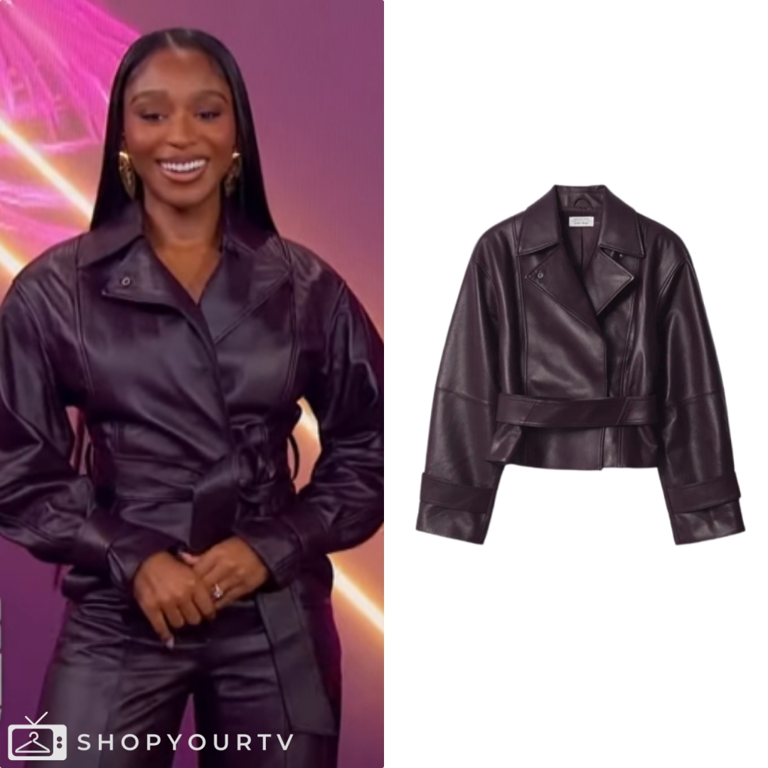 The Jennifer Hudson Show: April 2025 Normani's Purple Belted Leather ...