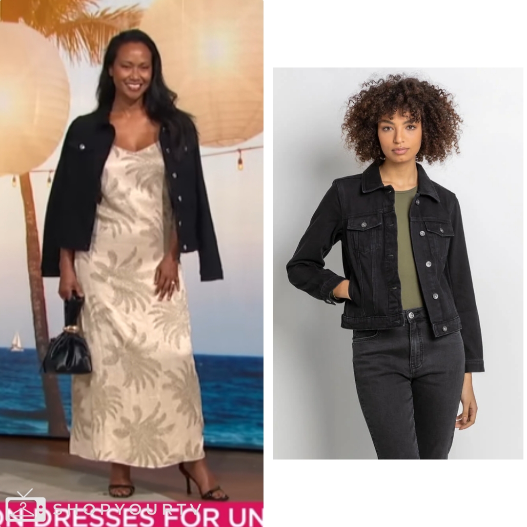 Lorraine: July 2025 Black Denim Jacket | Shop Your TV