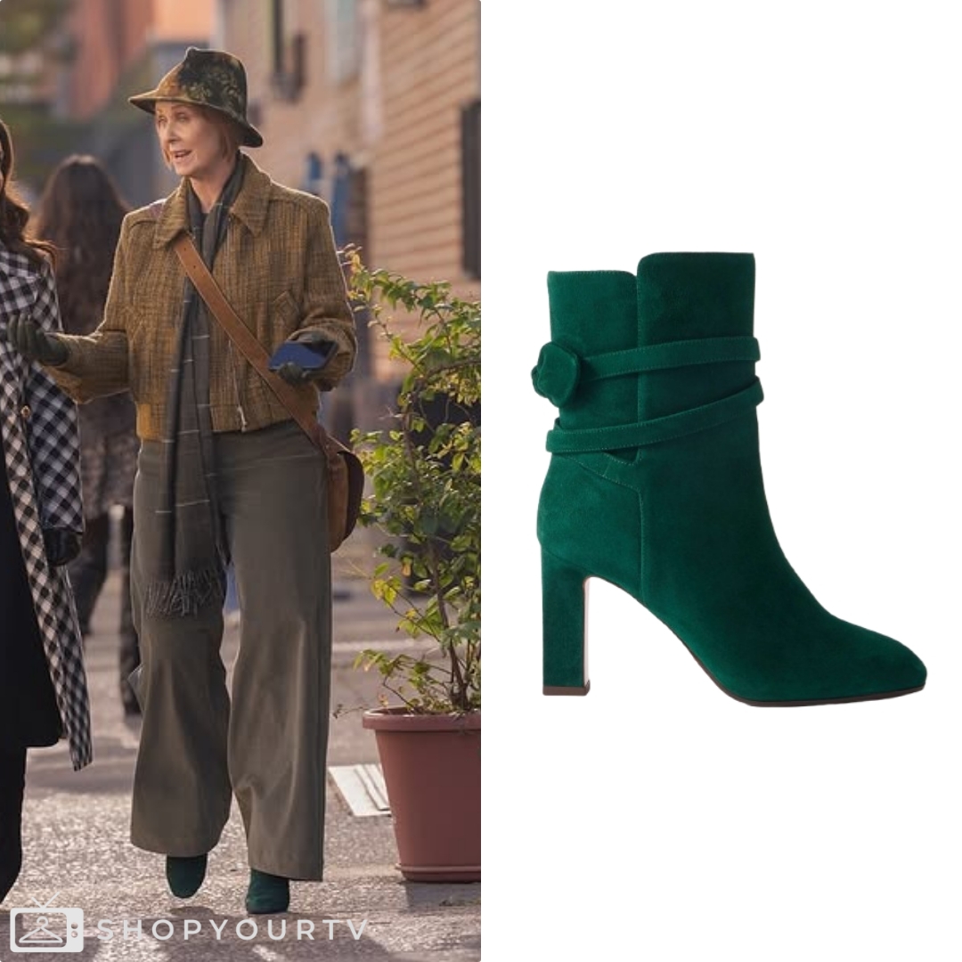 And Just Like That: Season 3 Episode 10 Miranda’s Green Suede Ankle ...