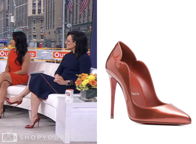 Outnumbered: July 2025 Kennedy's Red Metallic Scallop Pump Heels | Shop ...