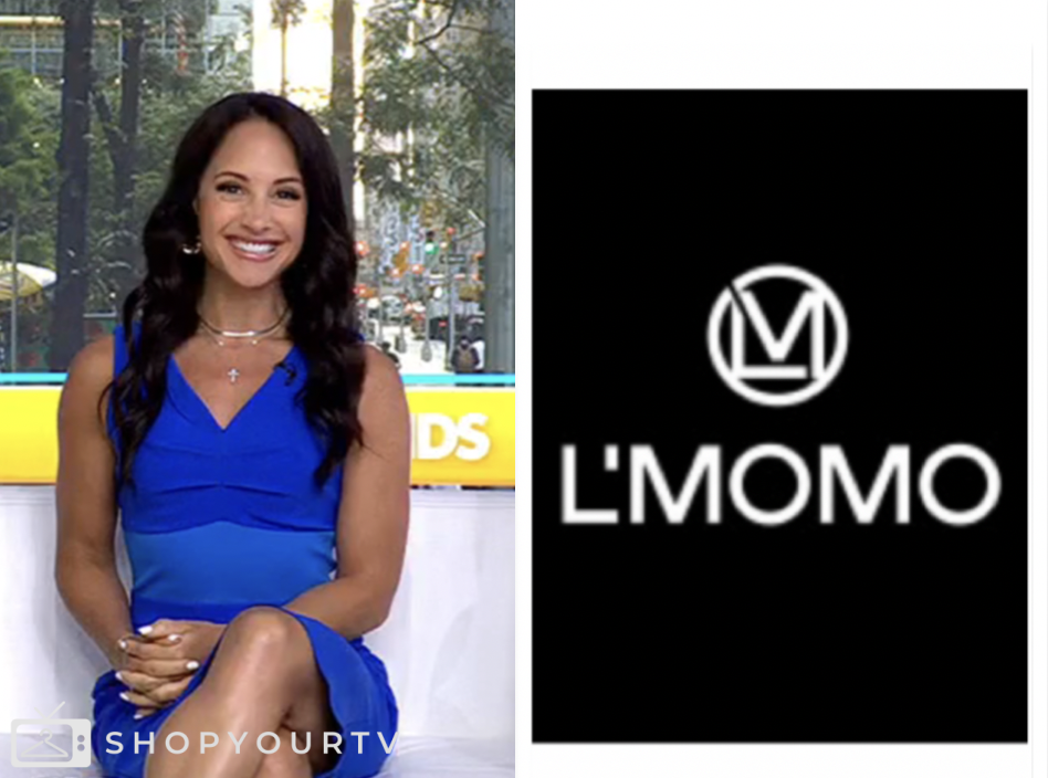 Fox and Friends: July 2025 Emily Compagno's Blue Colorblock V-Neck ...