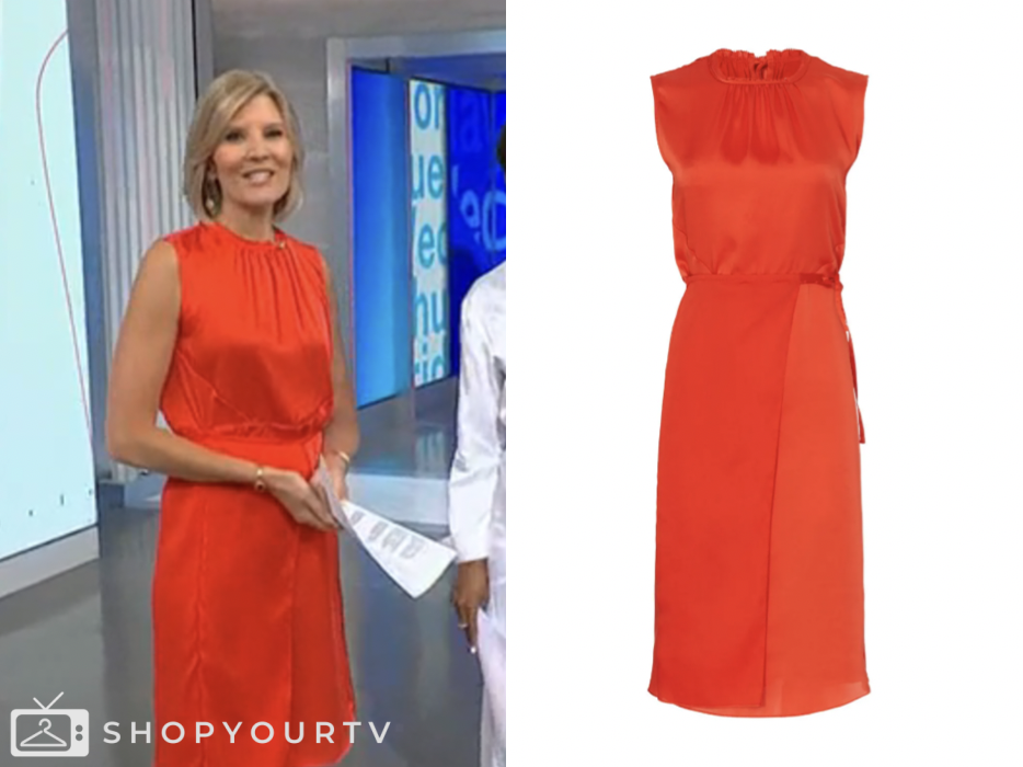 NBC News Daily: July 2025 Kate Snow’s Red Satin Dress | Shop Your TV
