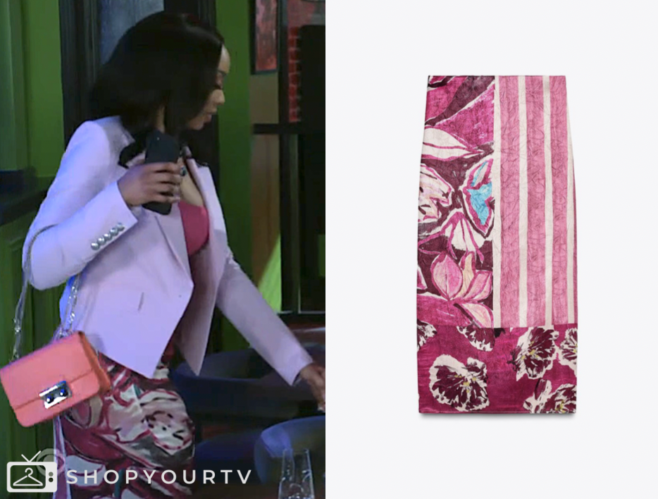 Beyond the Gates: July 2025 Madison Montgomery's Pink Printed Midi ...