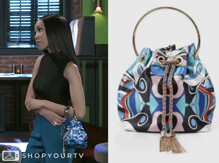 Beyond the Gates: July 2025 Allison's Printed Satin Bag | Shop Your TV