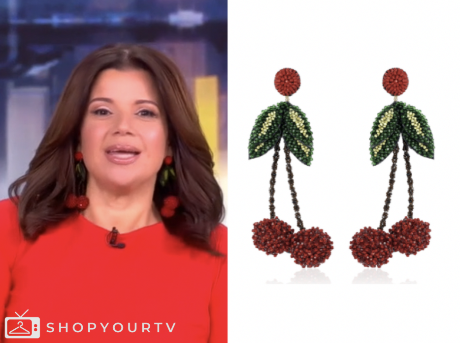 The View: July 2025 Ana Navarro’s Cherry Earrings | Shop Your TV