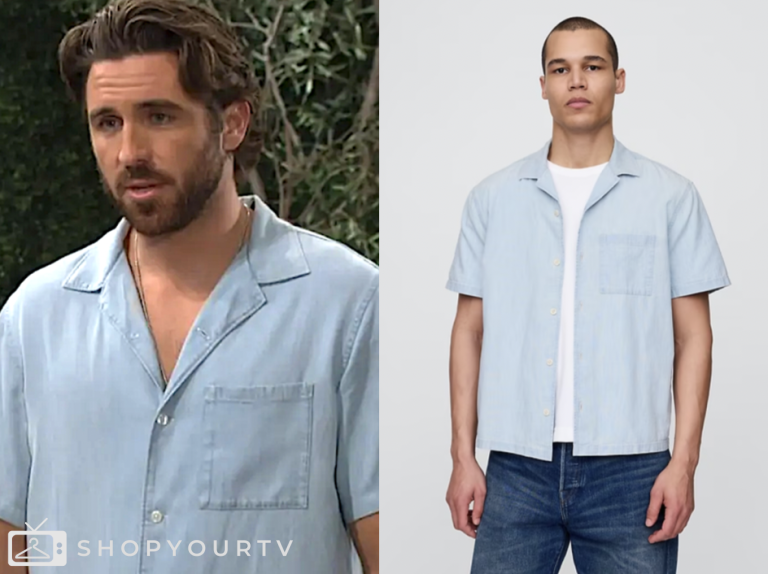 The Young and the Restless: July 2025 Chance Chancellor's Light Blue ...