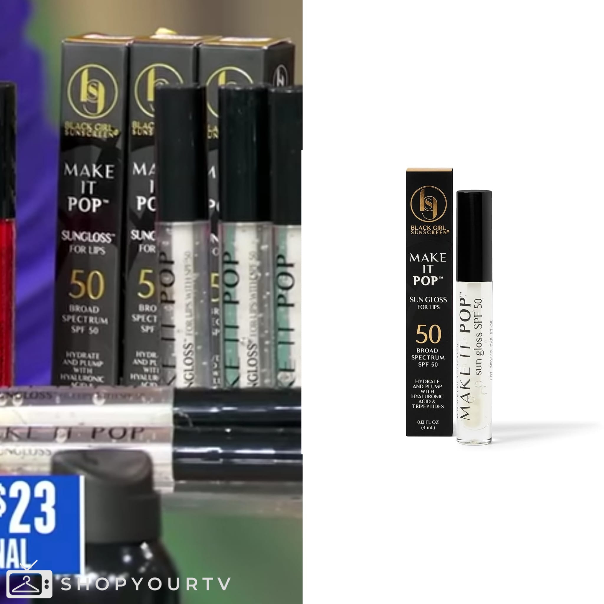 Good Morning America: July 2025 Lip Gloss with SPF | Shop Your TV