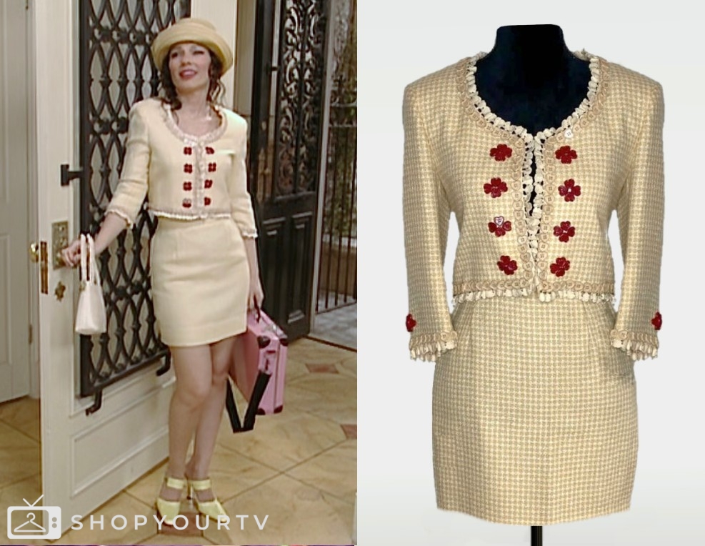 The Nanny: Season 6 Episode 21 Fran's Yellow Checked Skirt | Shop Your TV