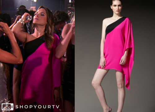 One Tree Hill: Season 8 Episode 21 Brooke's One Shoulder Fuchsia/Black ...