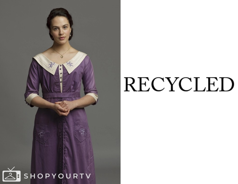 Downton Abbey: Season 1 Episode 1 Sybil's Purple Dress | Shop Your TV