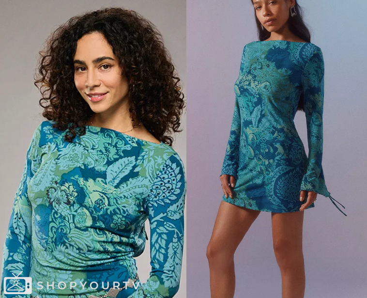 Big Brother USA: Season 27 Promo Morgan Pope's Blue/Green Paisley Print ...