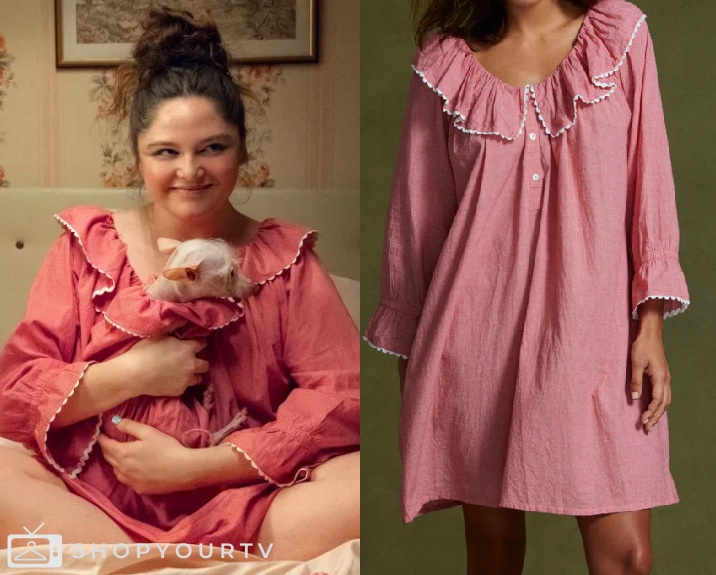 Too Much: Season 1 Jess' Pink/Red Printed Collared Dress | Shop Your TV