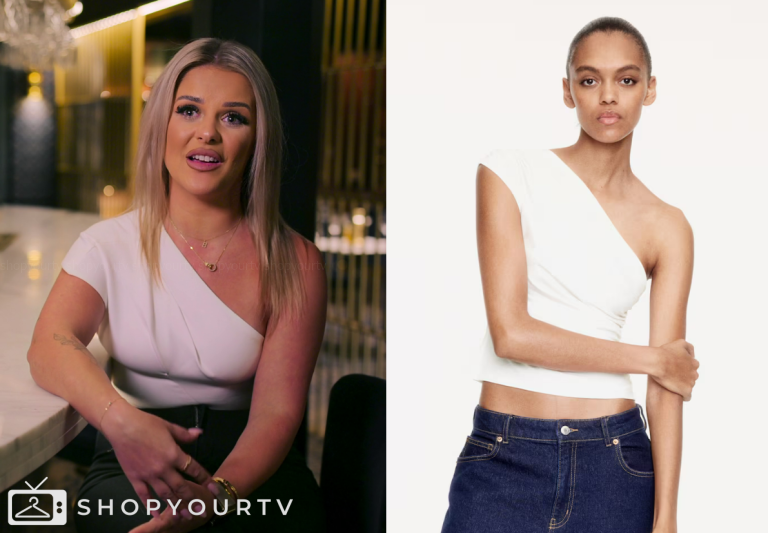 Love is Blind UK: Season 2 Episode 6 Bardha's One SHoulder Top | Shop ...