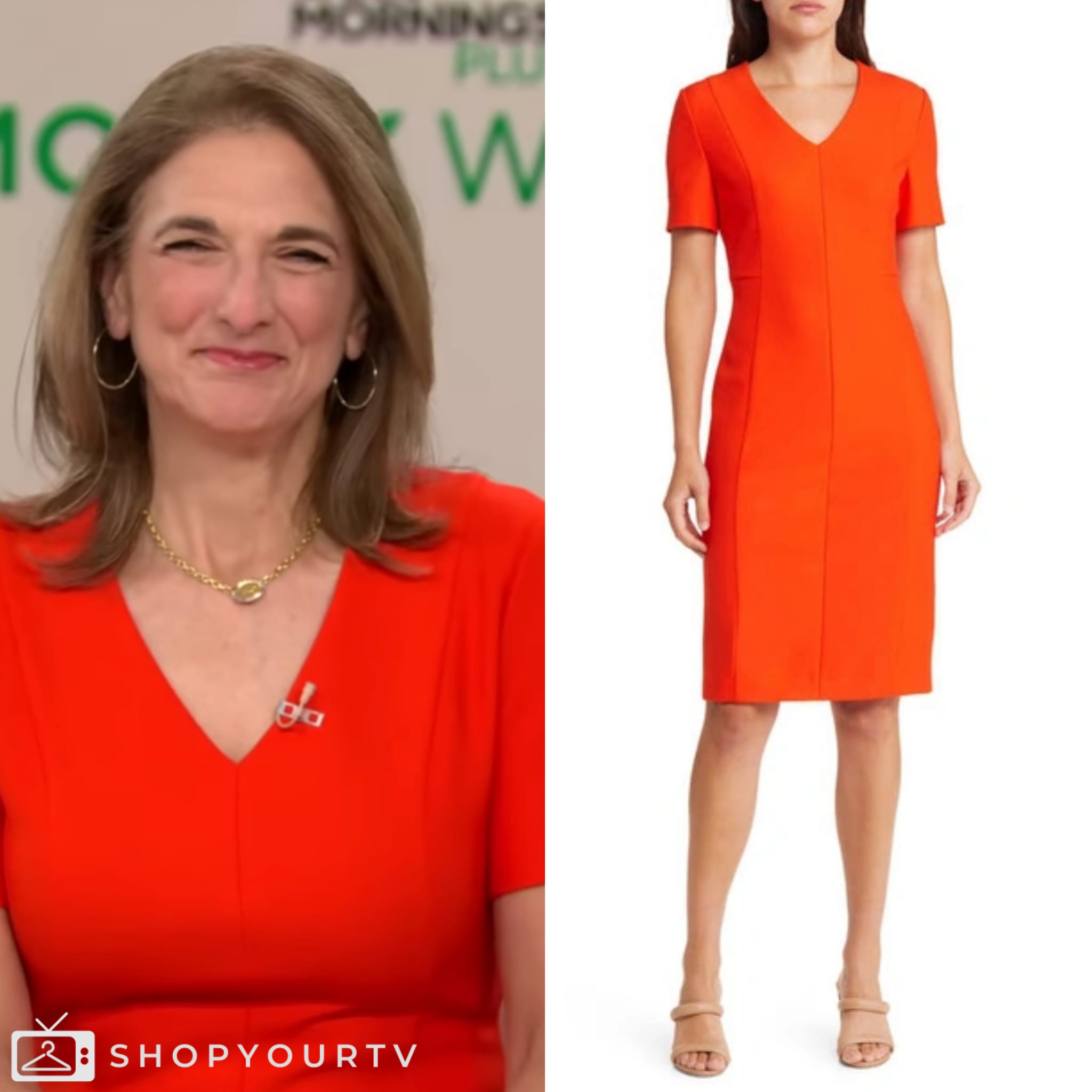 CBS Mornings: July 2025 Jill’s Orange Sheath Dress | Shop Your TV