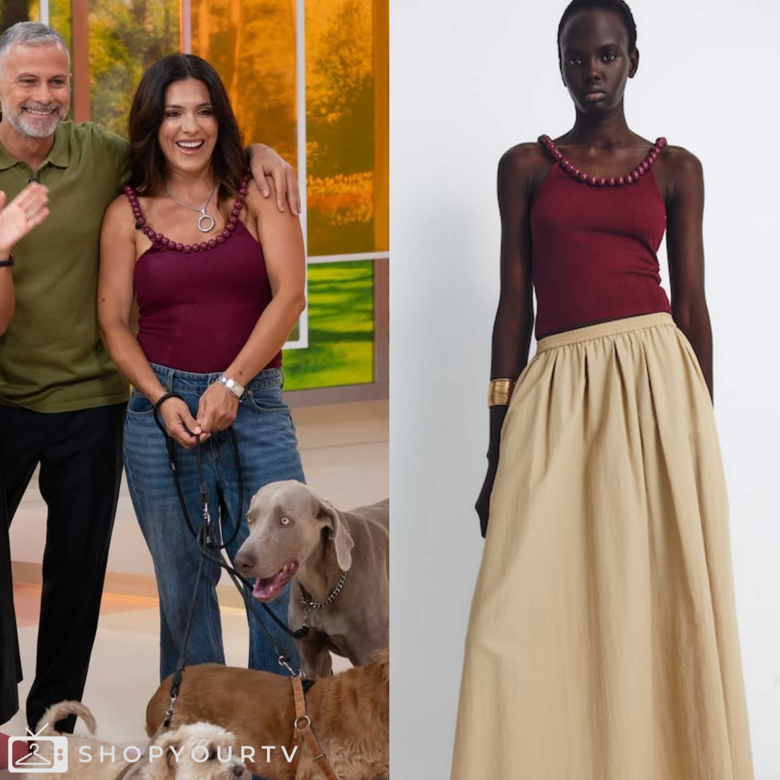 Praça da Alegria: August 2025 Rita’s Ball Clevage Top | Shop Your TV