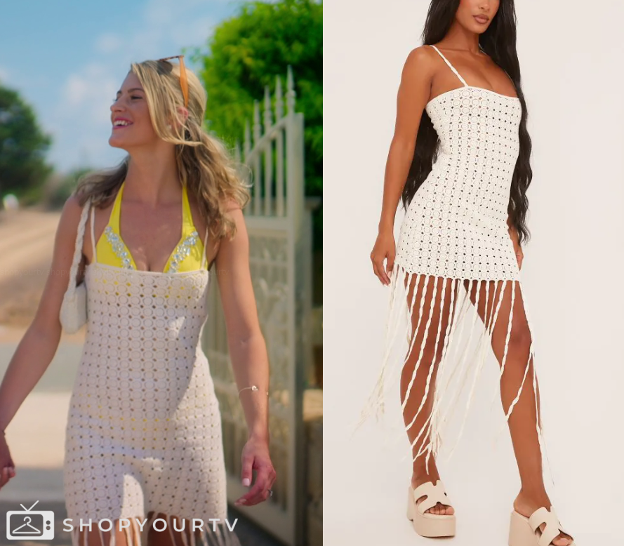 Love is Blind UK: Season 2 Episode 4 Ashleigh's Strapless Midi Dress ...