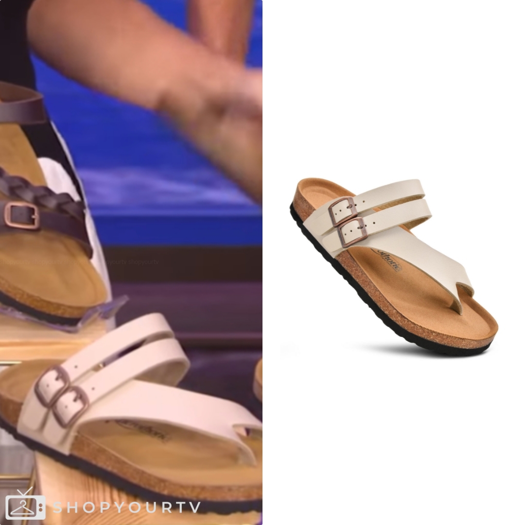 Live with Kelly and Mark: July 2025 Split Toe Slide Sandals | Shop Your TV