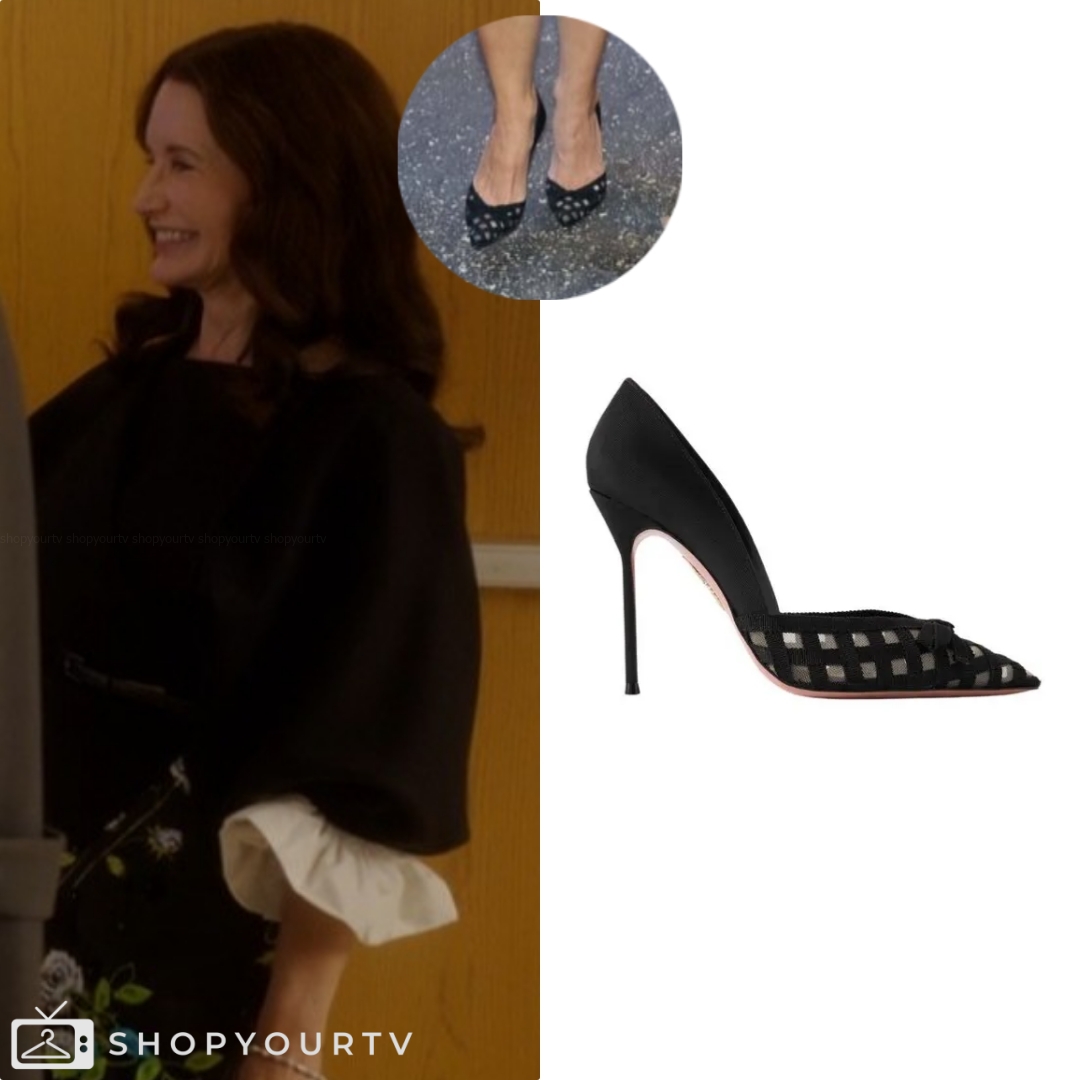 And Just Like That: Season 3 Episode 11 Charlotte’s Mesh Caged Pumps ...