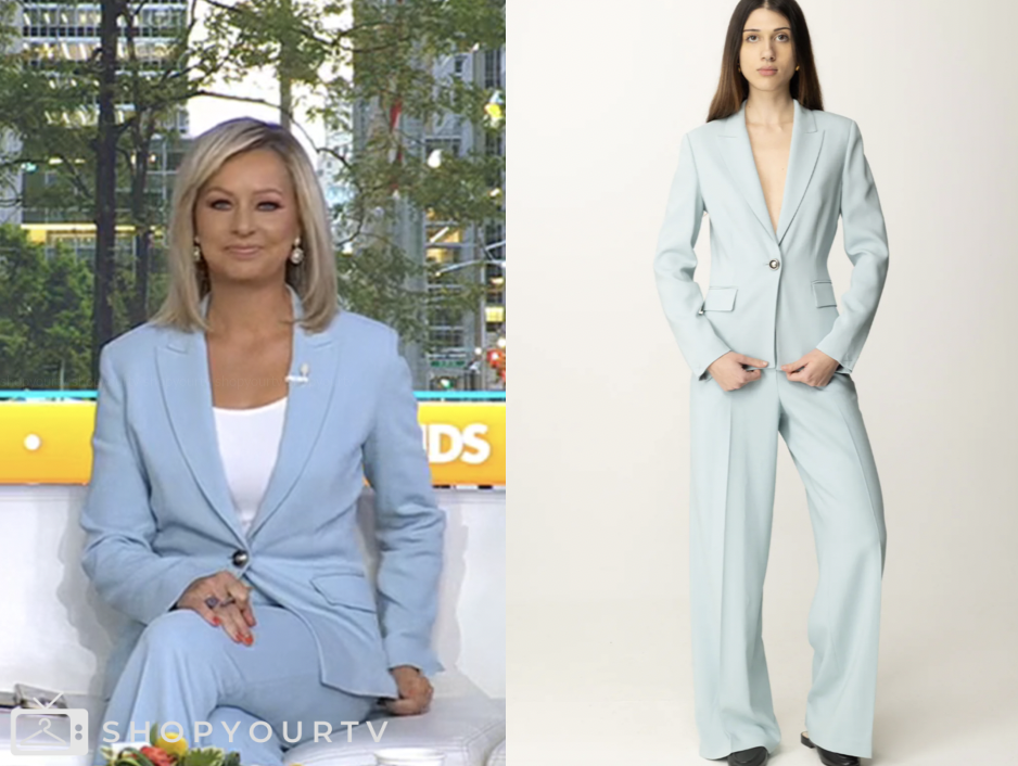Fox and Friends: August 2025 Sandra Smith's Blue Blazer and Pant Suit | Shop Your TV