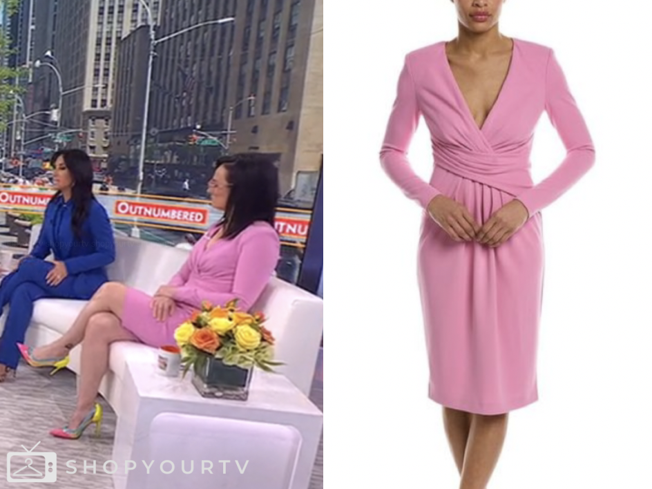 Outnumbered: August 2025 Kennedy’s Pink Pleated Long Sleeve Midi Dress ...