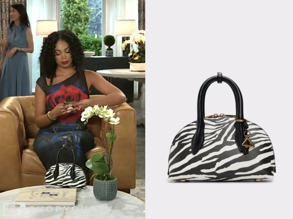 Beyond the Gates: August 2025 Chelsea Hamilton’s Zebra Print Satchel ...