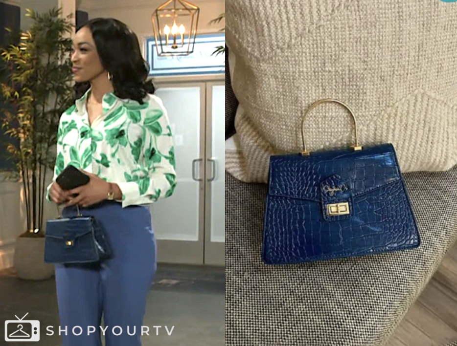 Beyond the Gates: August 2025 Madison Montgomery's Blue Crocodile Bag ...