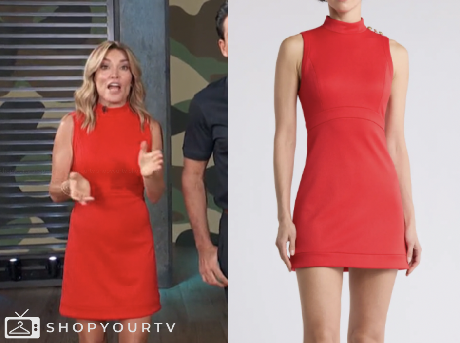 Access Daily: August 2025 Kit Hoover’s Red Mock Neck Mini Dress | Shop ...