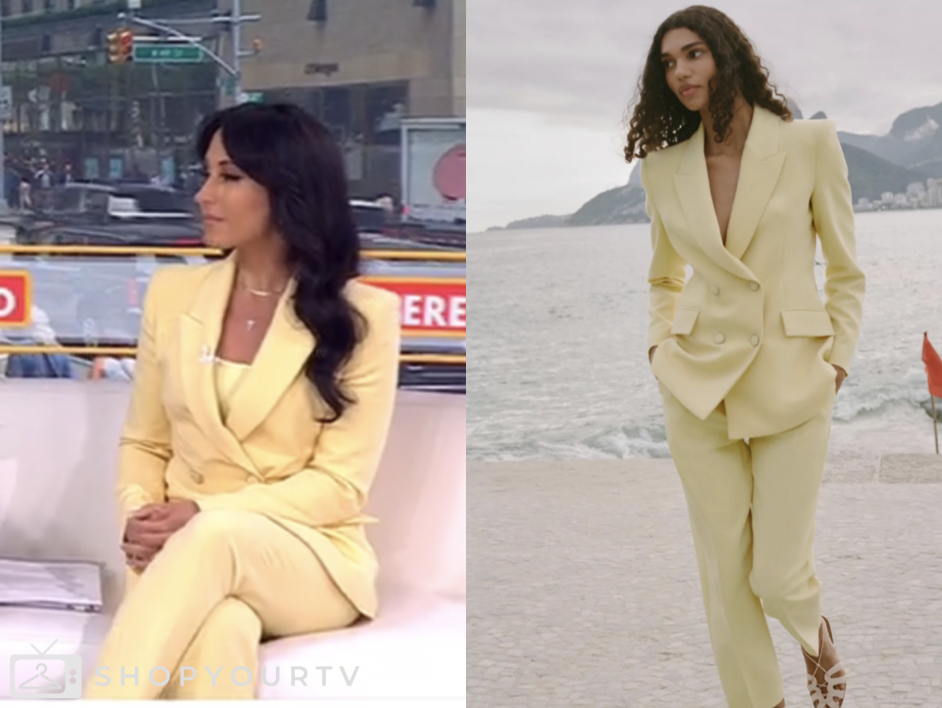 Outnumbered: August 2025 Emily Compagno's Yellow Blazer and Pant Suit ...
