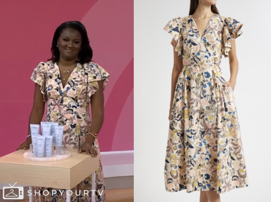 The Today Show: August 2025 Dr. Angela Lamb's Pink Paisley Midi Dress ...