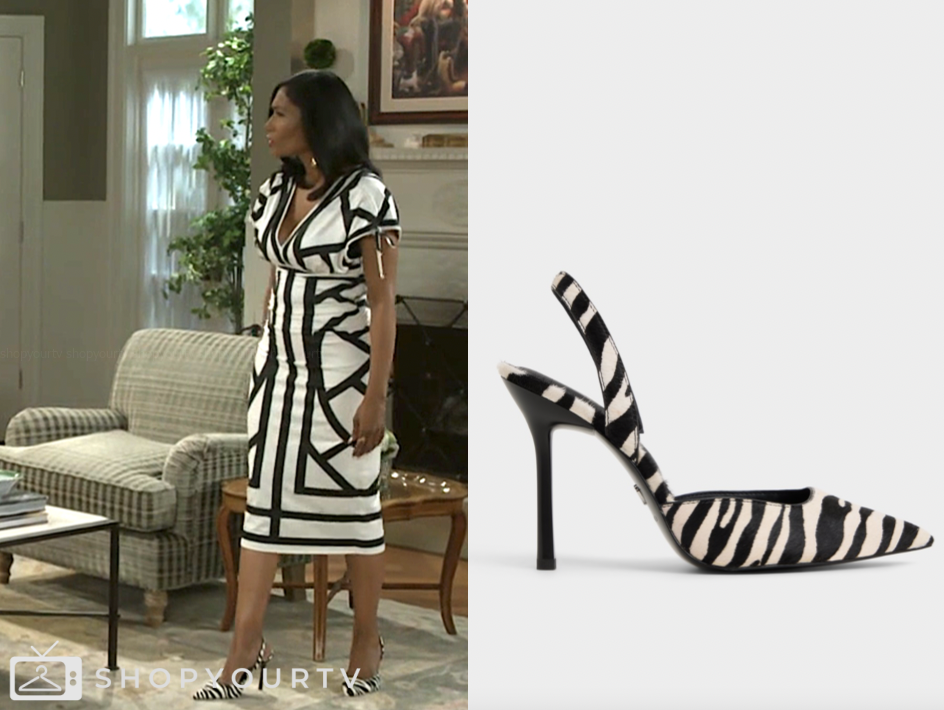 Beyond the Gates: August 2025 Leslie Thomas's Zebra Slingback Heels ...