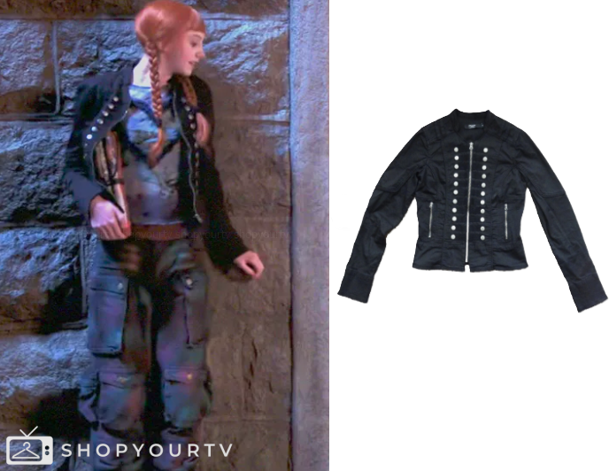 Wednesday: Season 2 Episode 4 Agne's Black Military Style Jacket | Shop ...