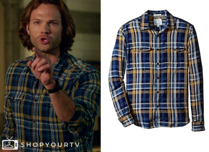 Sam Winchester Clothes, Style, Outfits, Fashion, Looks | Shop Your TV