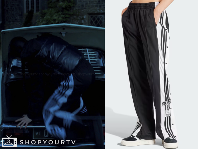 Wednesday: Season 2 Episode 4 Wednesday's Black Adidas Pants | Shop Your TV