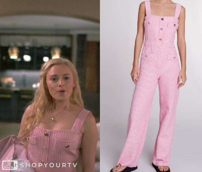 NCIS Tony and Ziva: Season 1 Episode 2 Pink Tweed Jumpsuit | Shop Your TV