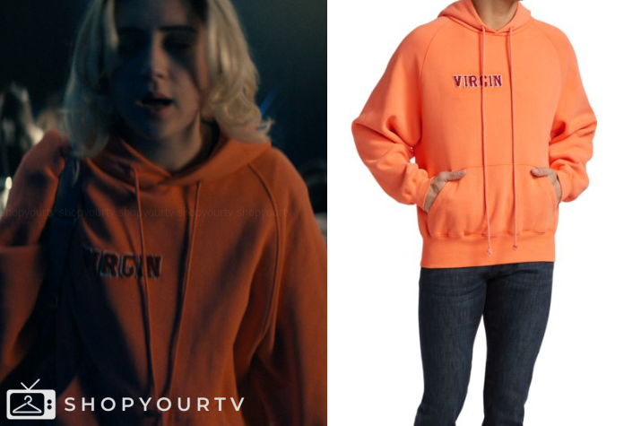 Gen V: Season 2 Episode 2 Emma's Orange Virgin Hoodie | Shop Your TV
