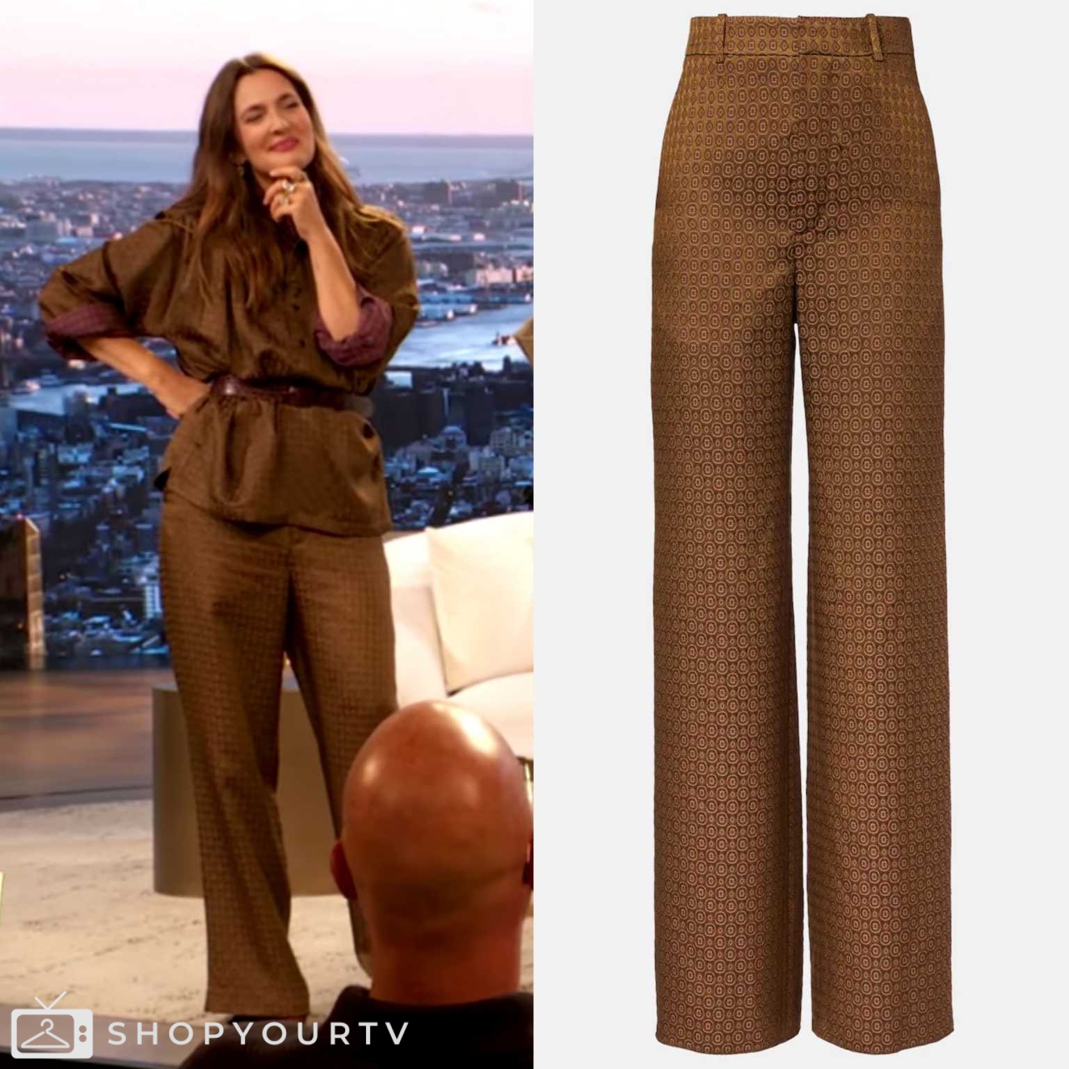 Drew Barrymore Show: September 2025 Drew Barrymore’s Printed Jacquard ...