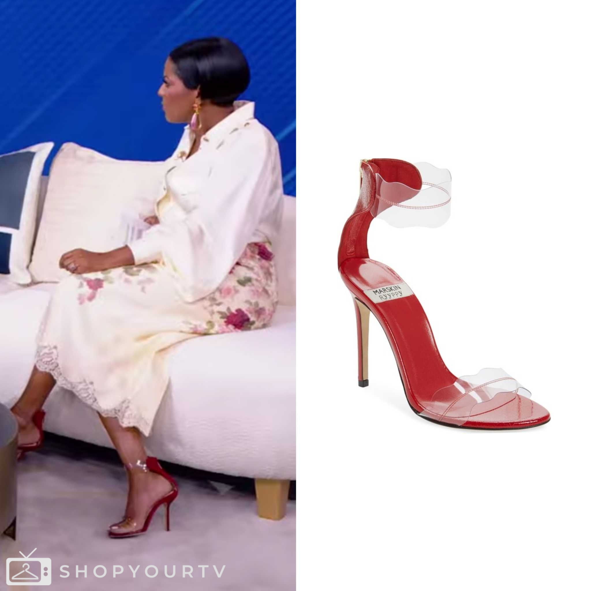 Tamron Hall Show: September 2025 Tamron's Red Heeled Sandals | Shop Your TV