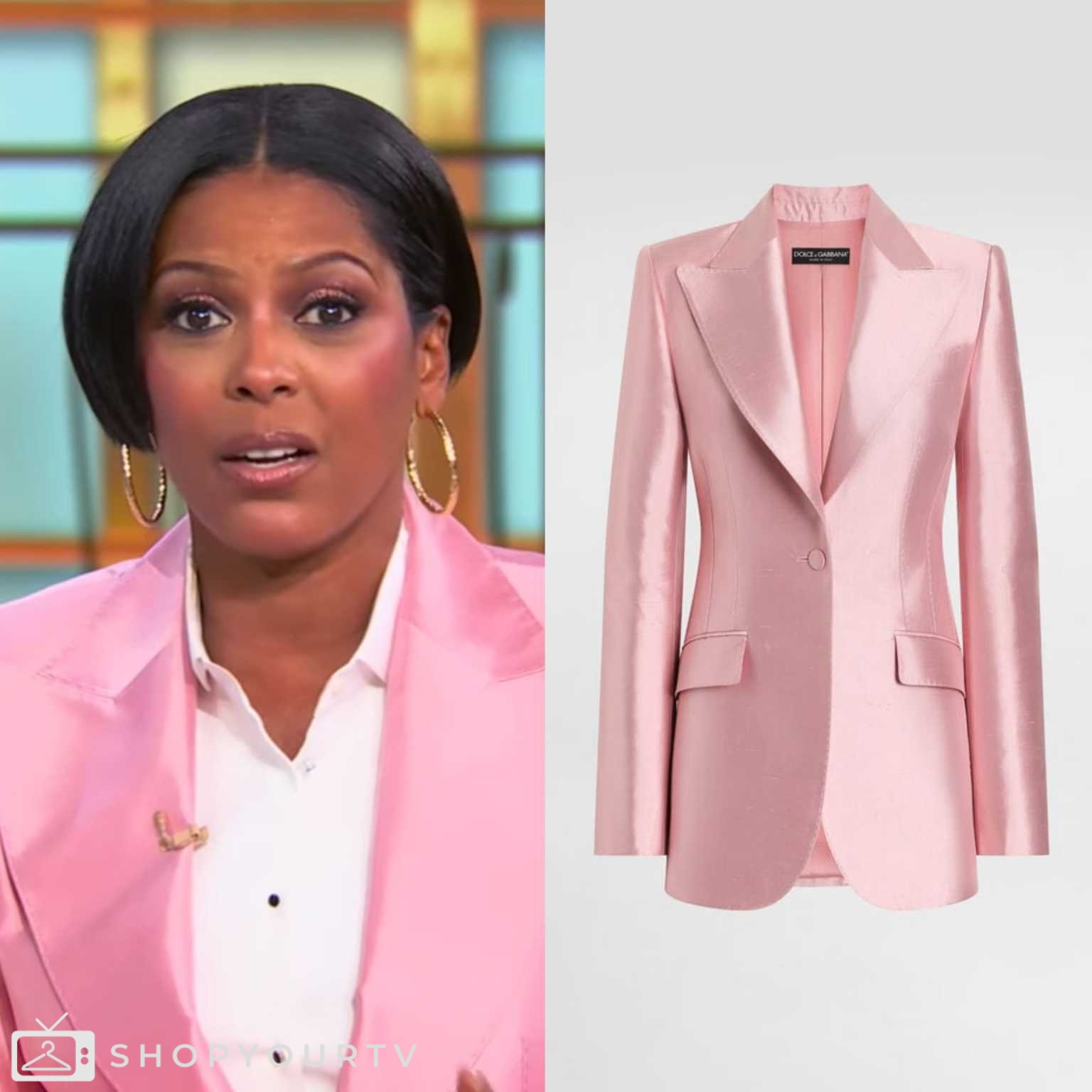 Tamron Hall Show: September 2025 Tamron’s Pink Silk Blazer | Shop Your TV