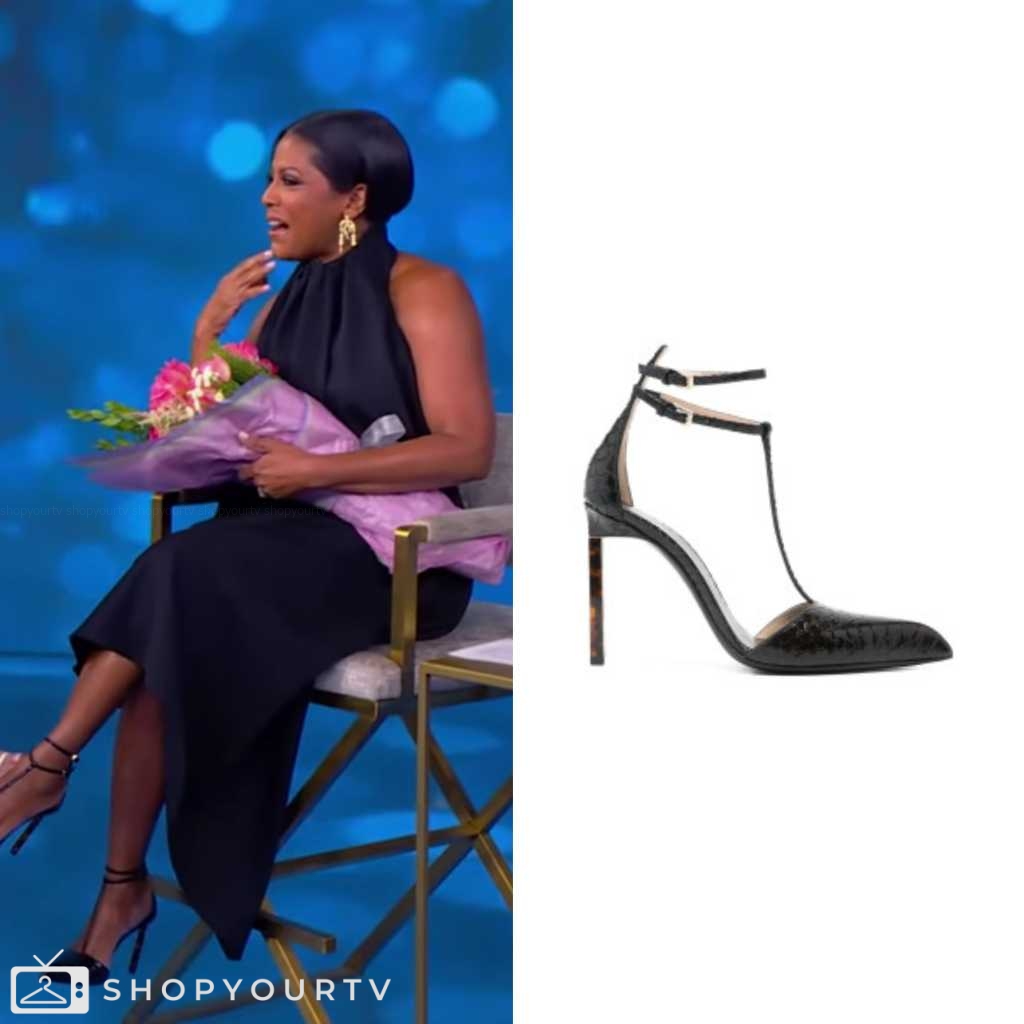 Tamron Hall Show: September 2025 Tamron’s Snake-effect Leather Pumps ...