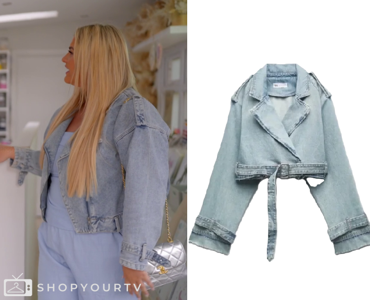 TOWIE: Season 35 Episode 9 Saffron's Cropped Denim Jacket | Shop Your TV